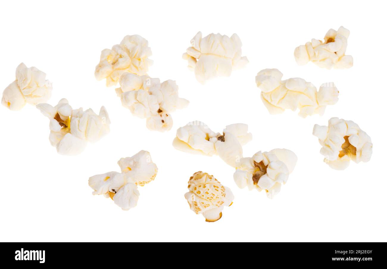 popcorn isolated on white background Stock Photo - Alamy