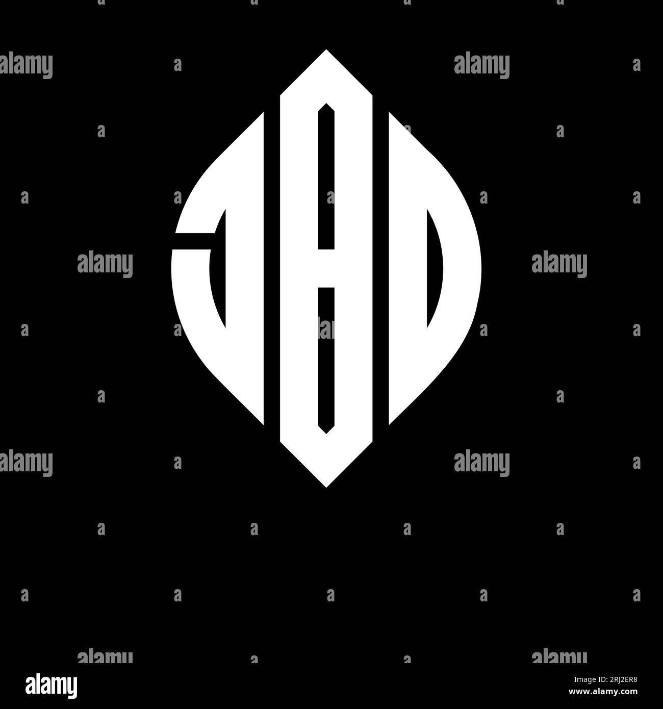 JBD circle letter logo design with circle and ellipse shape. JBD ...
