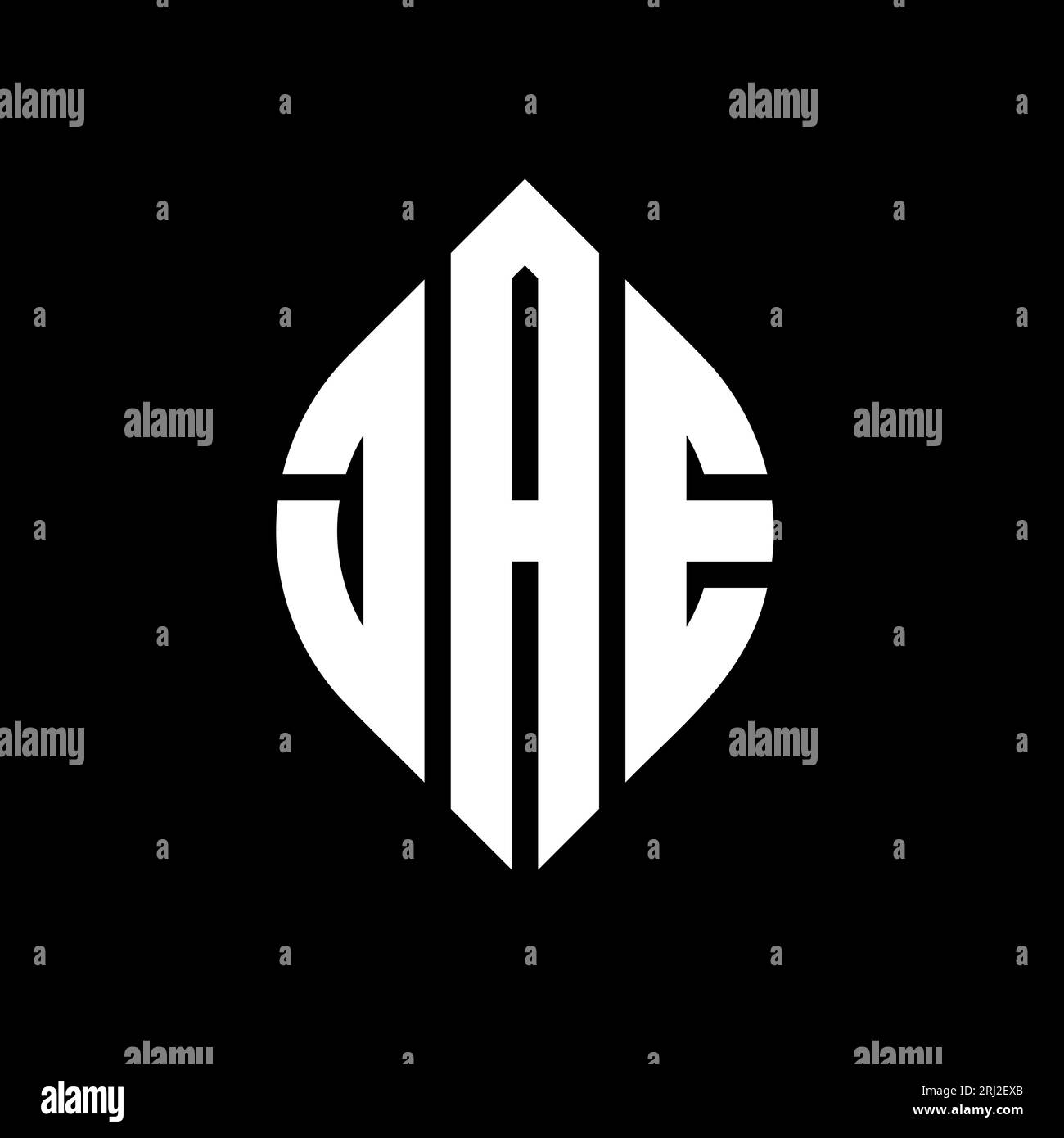 JAE circle letter logo design with circle and ellipse shape. JAE ...