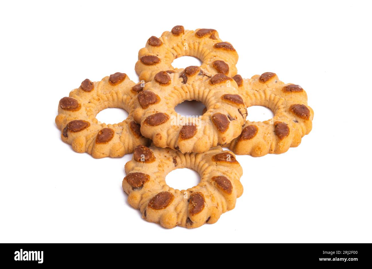 cookie rings isolated on white background Stock Photo - Alamy