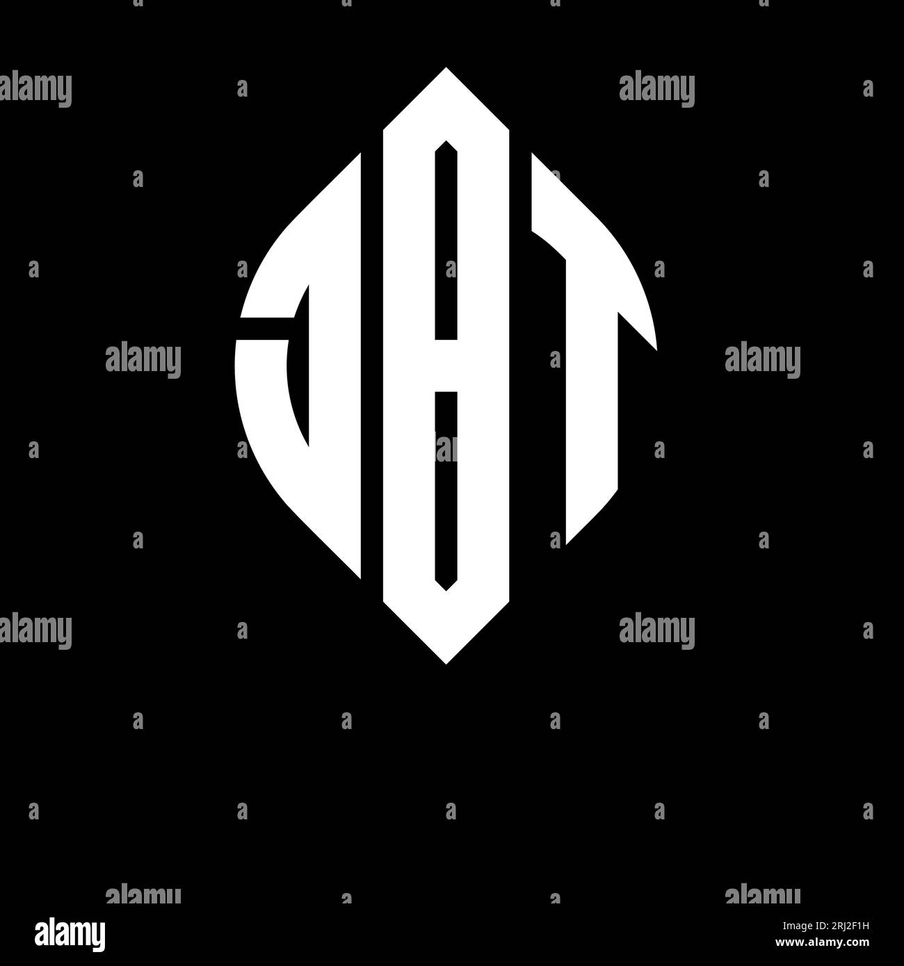 JBT circle letter logo design with circle and ellipse shape. JBT ...