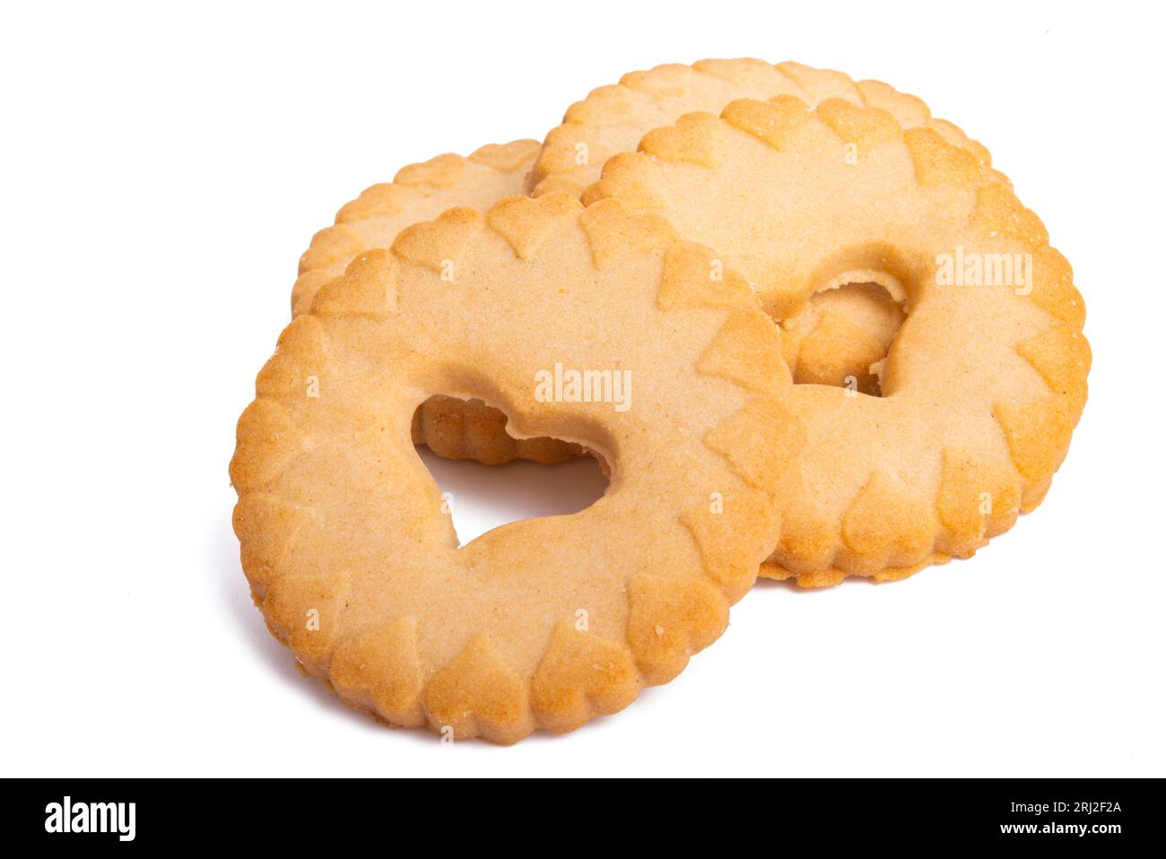 cookie rings isolated on white background Stock Photo - Alamy