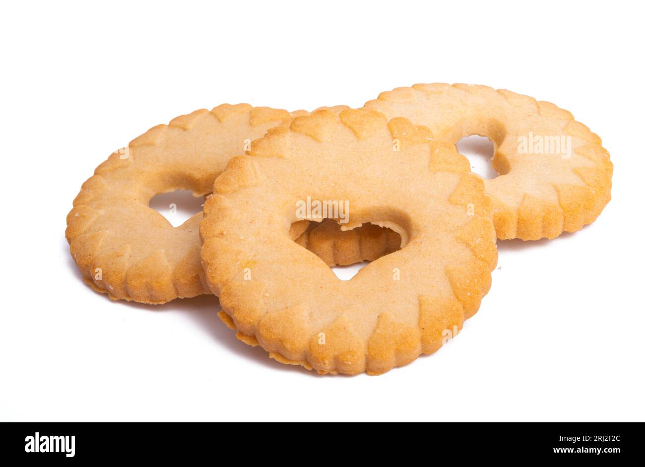 cookie rings isolated on white background Stock Photo - Alamy