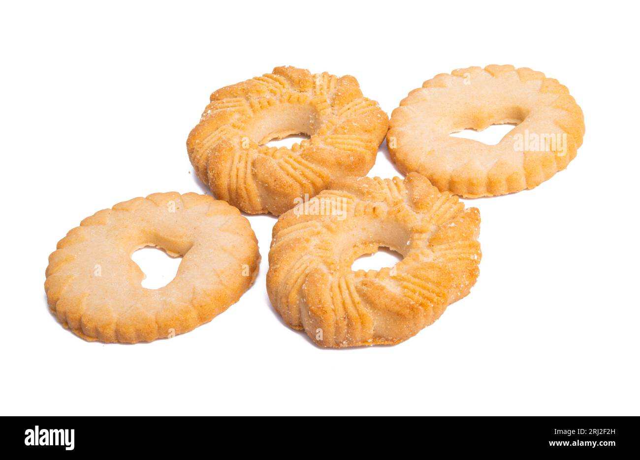 cookie rings isolated on white background Stock Photo - Alamy