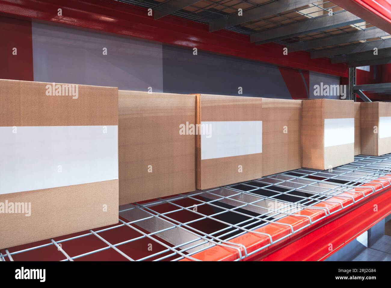 Retail Warehouse Cardboard Boxe and Packages. Logistics, Sorting and ...