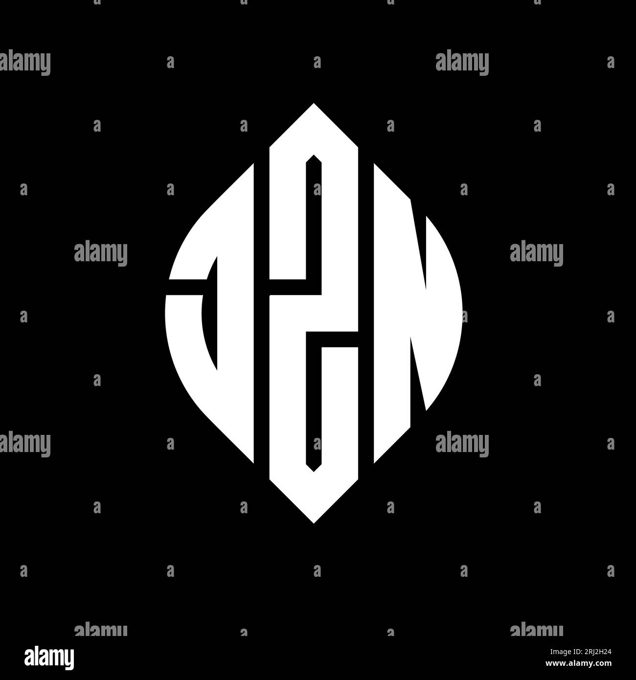 Jzn logo design Stock Vector Images - Alamy