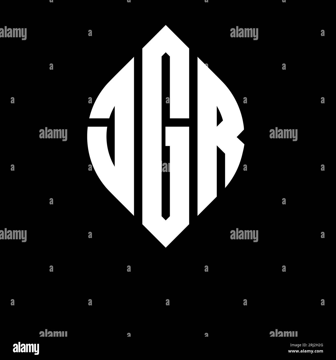 JGR circle letter logo design with circle and ellipse shape. JGR ...