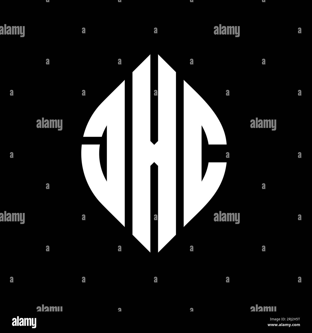 JXC circle letter logo design with circle and ellipse shape. JXC ...