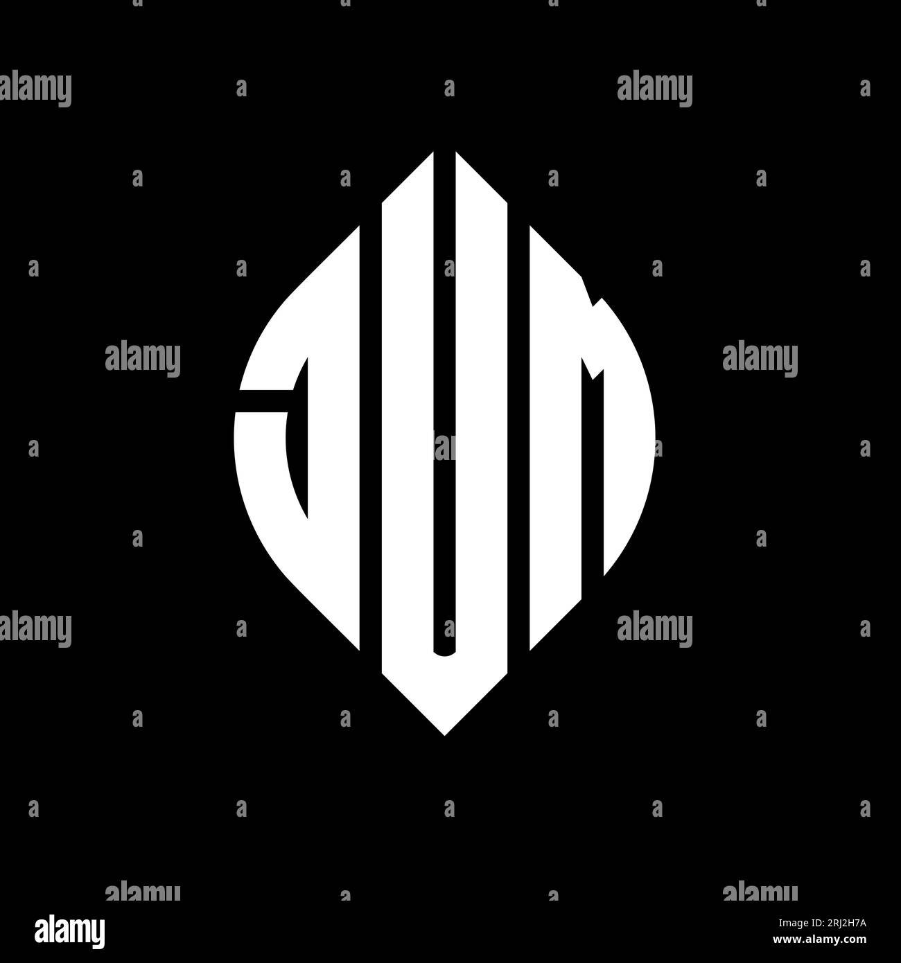 Jum Circle Letter Logo Design With Circle And Ellipse Shape Jum Ellipse Letters With