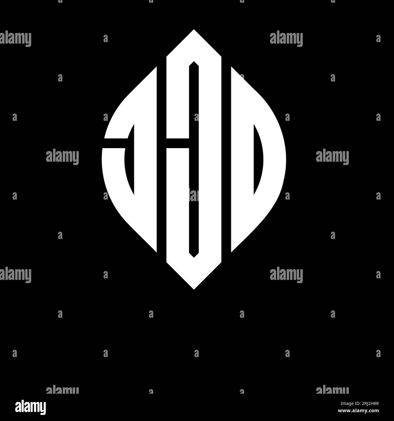 JJD circle letter logo design with circle and ellipse shape. JJD ...