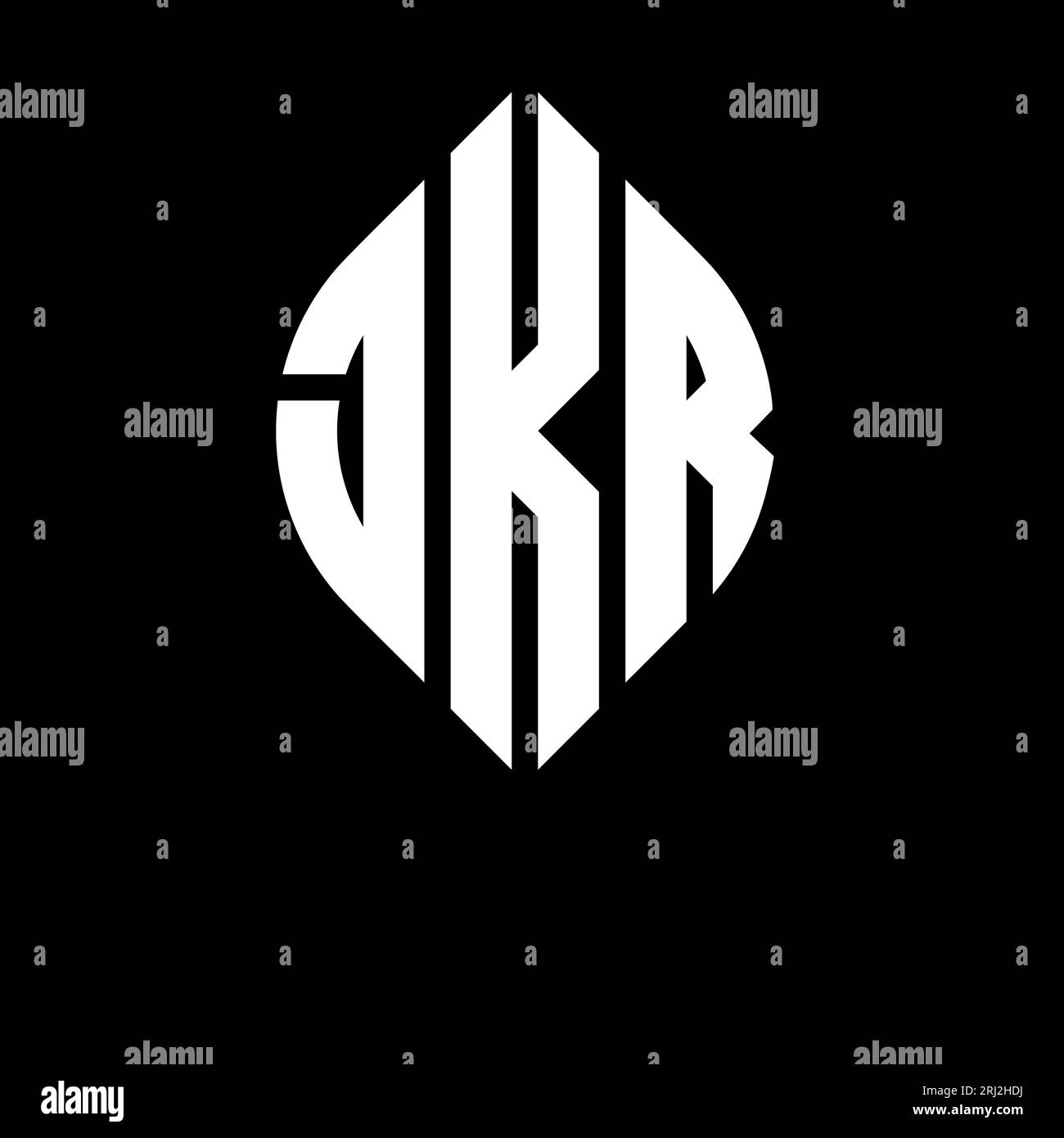 JKR circle letter logo design with circle and ellipse shape. JKR ...