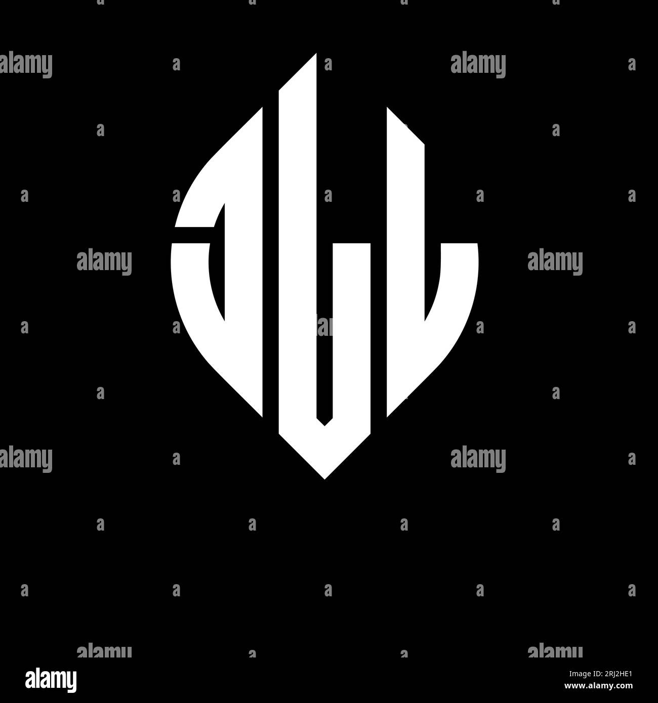 JLL circle letter logo design with circle and ellipse shape. JLL ...