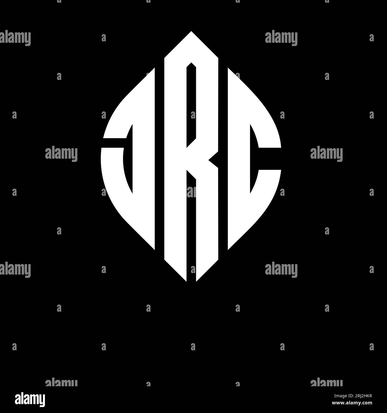 JRC circle letter logo design with circle and ellipse shape. JRC ...