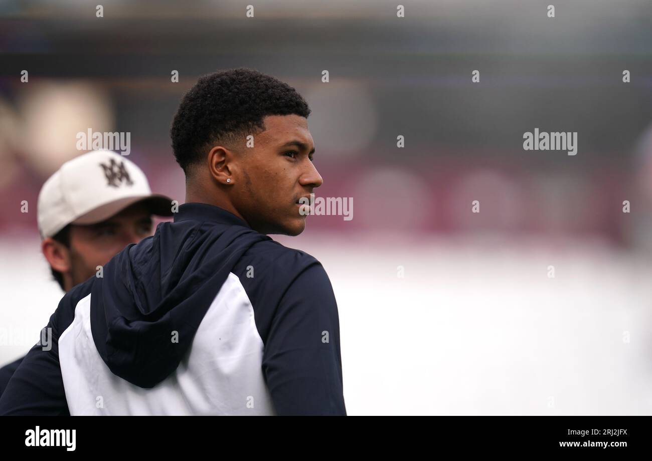 Chelsea's Mason Burstow ahead of the Premier League match at the London ...