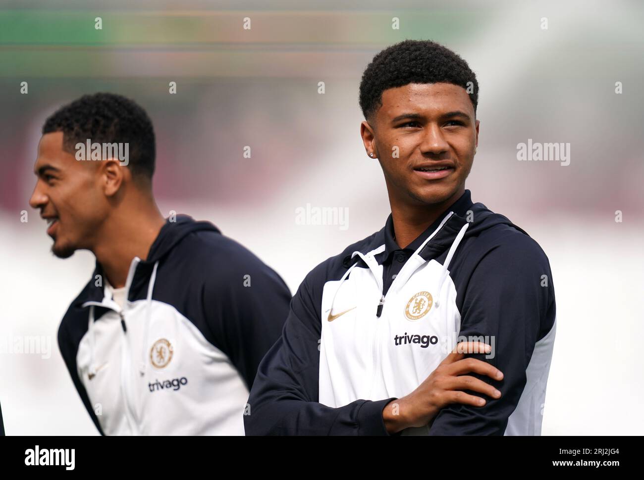 Chelsea's Mason Burstow ahead of the Premier League match at the London ...