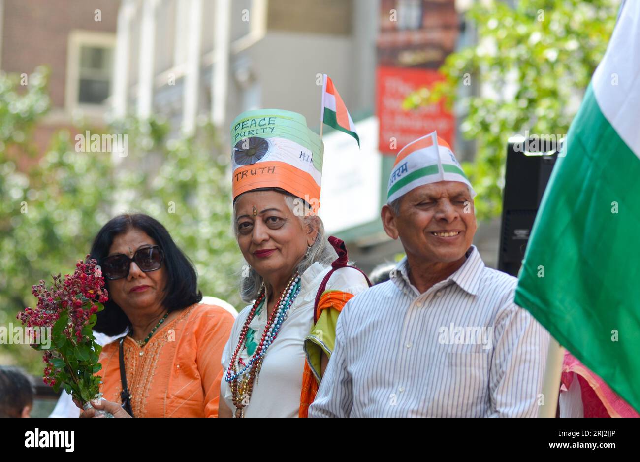 New York, United States. 20th August, 2023. Participants are seen ...