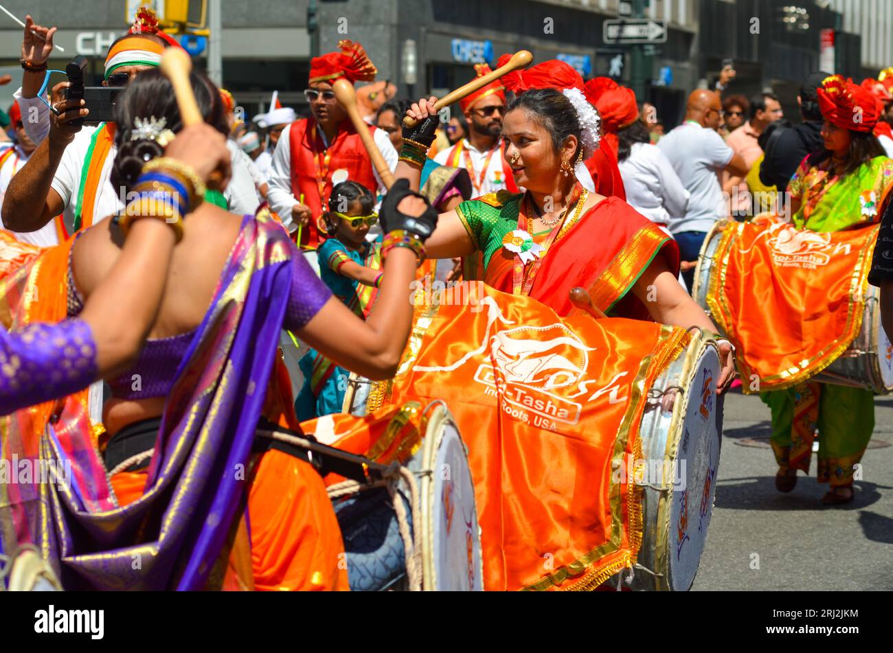 New York, United States. 20th August, 2023. Participants are seen ...