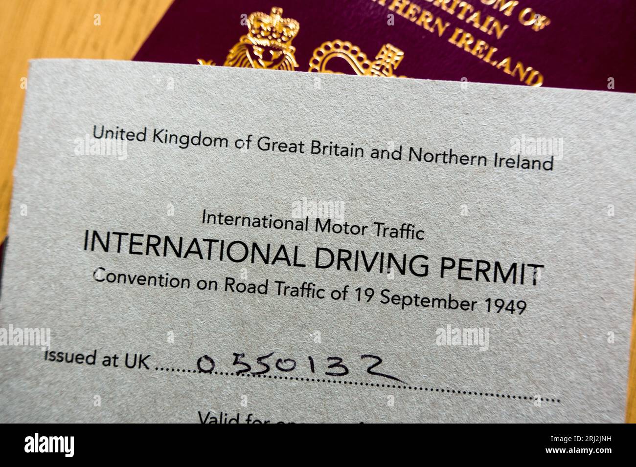 IDP 1947 International Driving Permit Stock Photo - Alamy