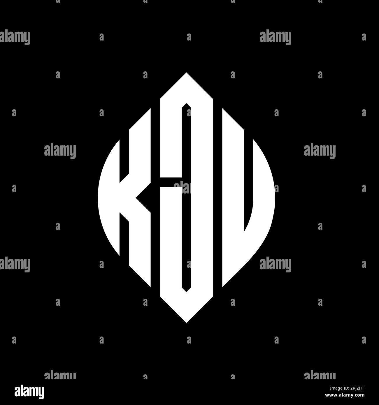 Kju circle logo Stock Vector Images - Alamy