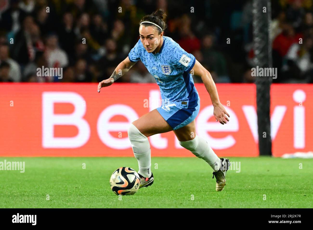 Sydney, Australia. 20th Aug, 2023. Lucia Roberta Tough Bronze of England women soccer team is ...