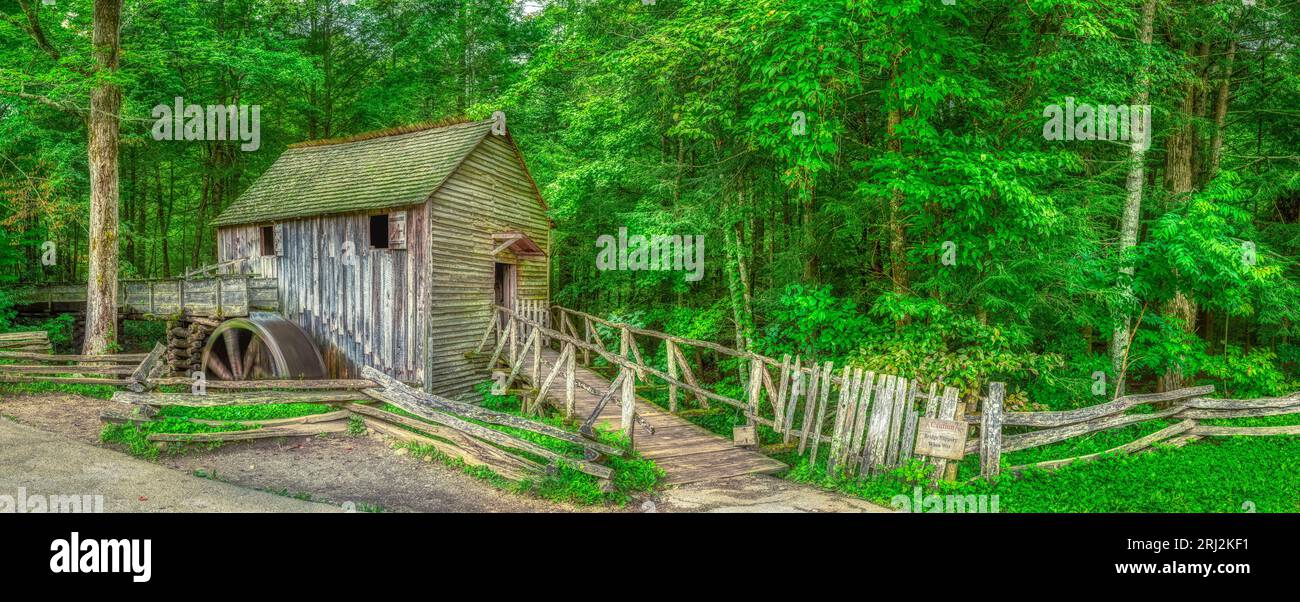 Cades Cove, Tennessee, United States – August 4, 2023: Horizontal ...