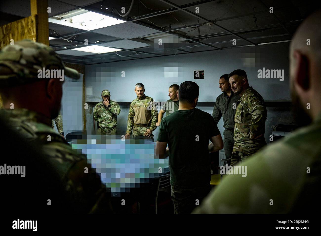 In Donetsk, Ukraine region, President Volodymyr Zelensky visited the ...