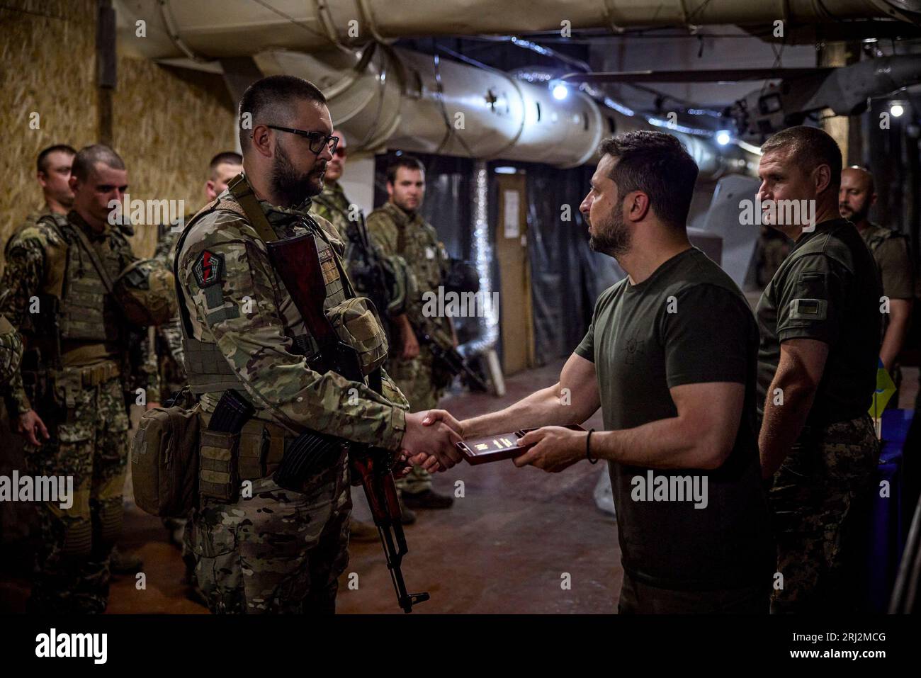 In Donetsk, Ukraine region, President Volodymyr Zelensky visited the ...