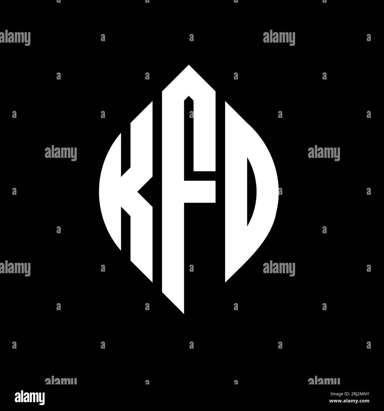 KFO circle letter logo design with circle and ellipse shape. KFO ...