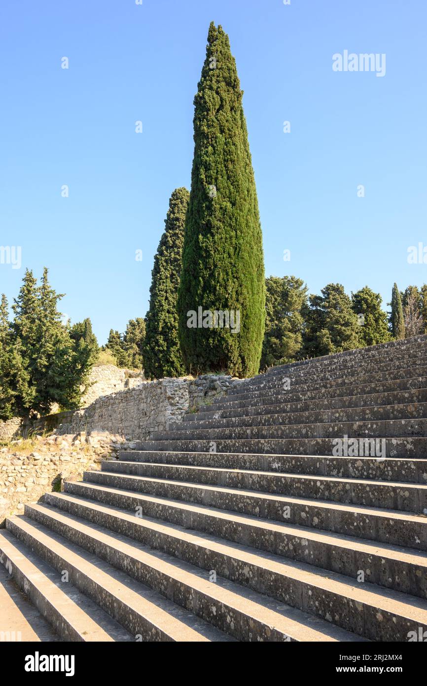 The archaeological site of the Asklepion on the island of Kos in Greece ...