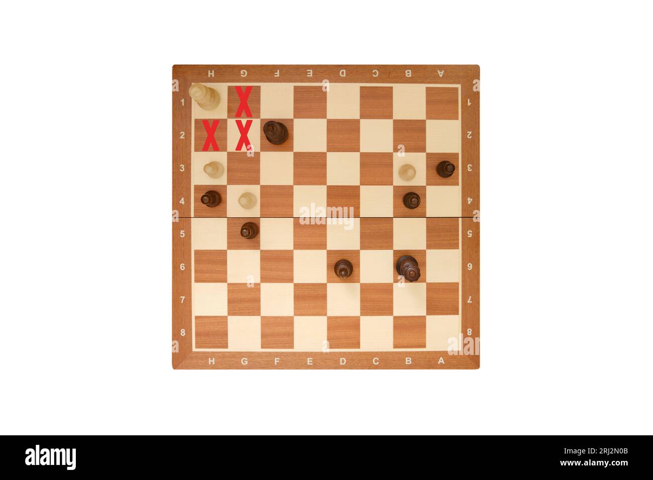 A stalemate in chess to the white king, the rules of conducting a chess ...