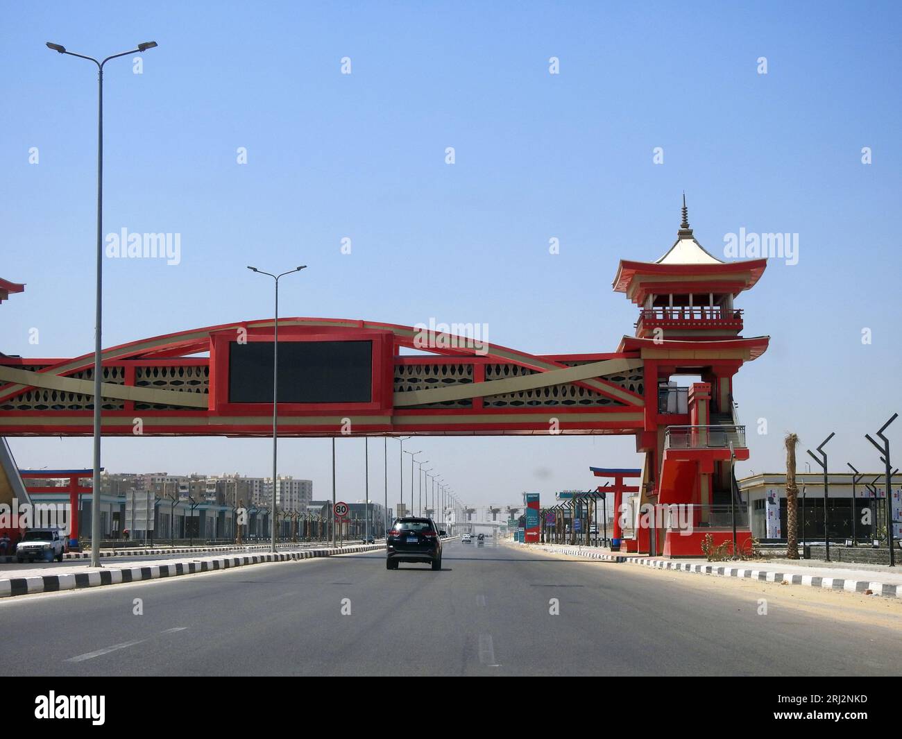 Cairo, Egypt, July 29 2023: Shinzo Abe axis patrol highway in Egypt ...