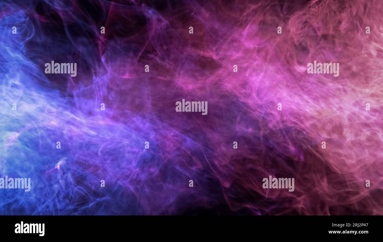 Color vapor smoke texture neon pink blue cloud Stock Photo - Alamy