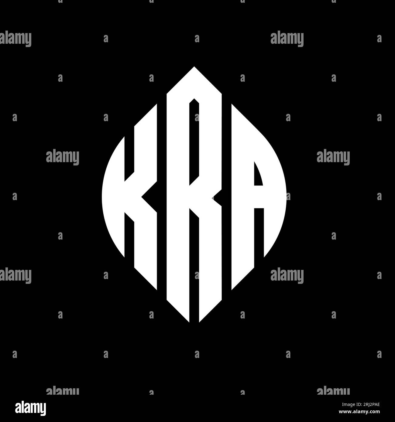 Kra Circle Letter Logo Design With Circle And Ellipse Shape Kra Ellipse Letters With