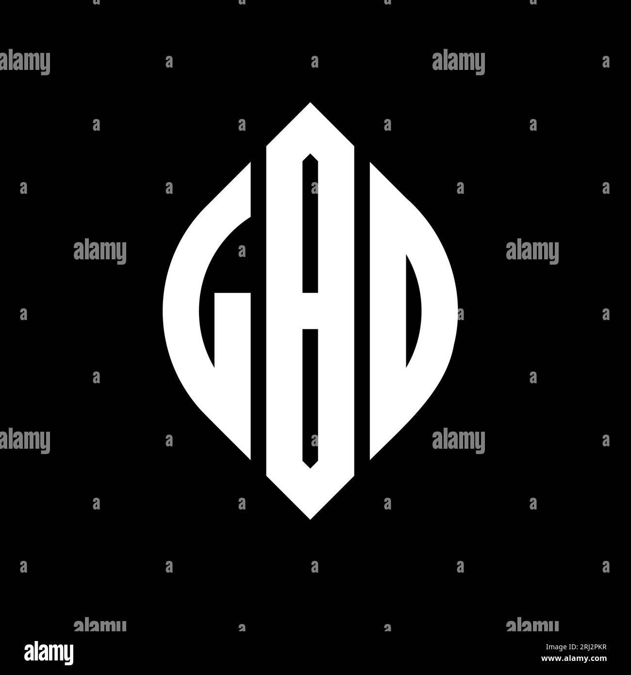 LBD circle letter logo design with circle and ellipse shape. LBD ...