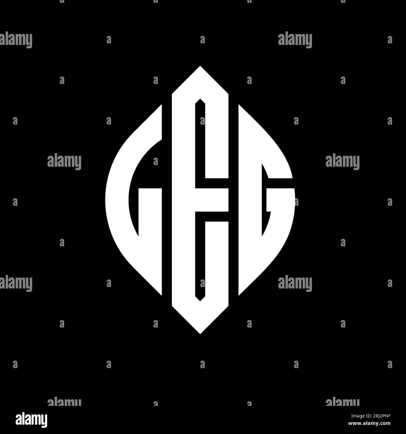 LEG circle letter logo design with circle and ellipse shape. LEG ...