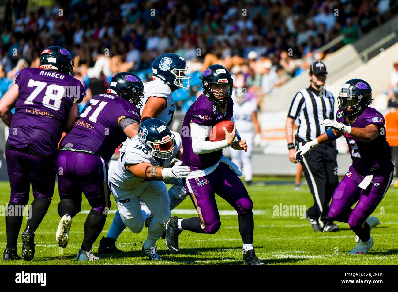 ELF/ Game : Milano Seamen at Frankfurt Galaxy on 20. Aug. 2023 ,in the ...