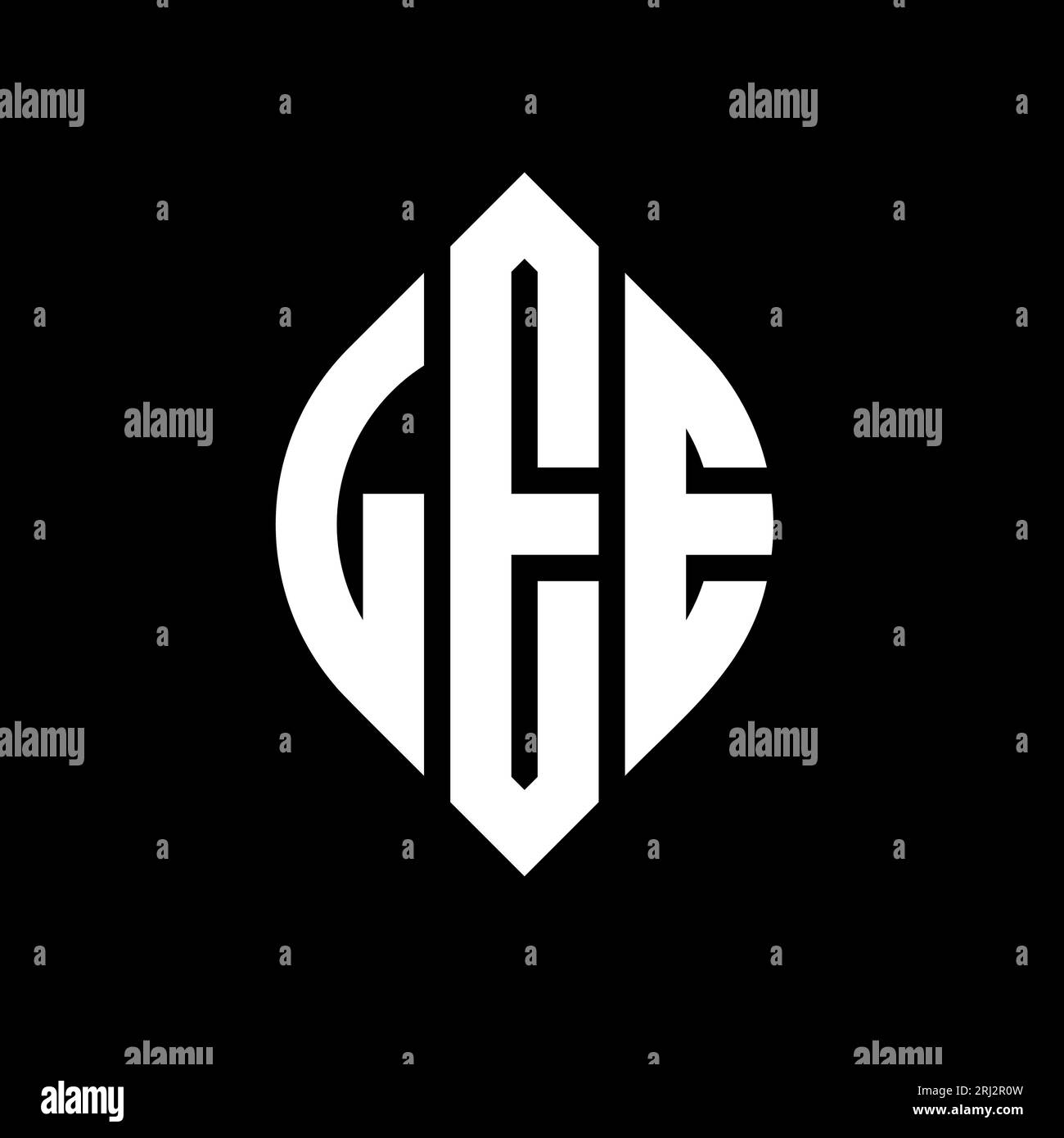 LEE circle letter logo design with circle and ellipse shape. LEE ...