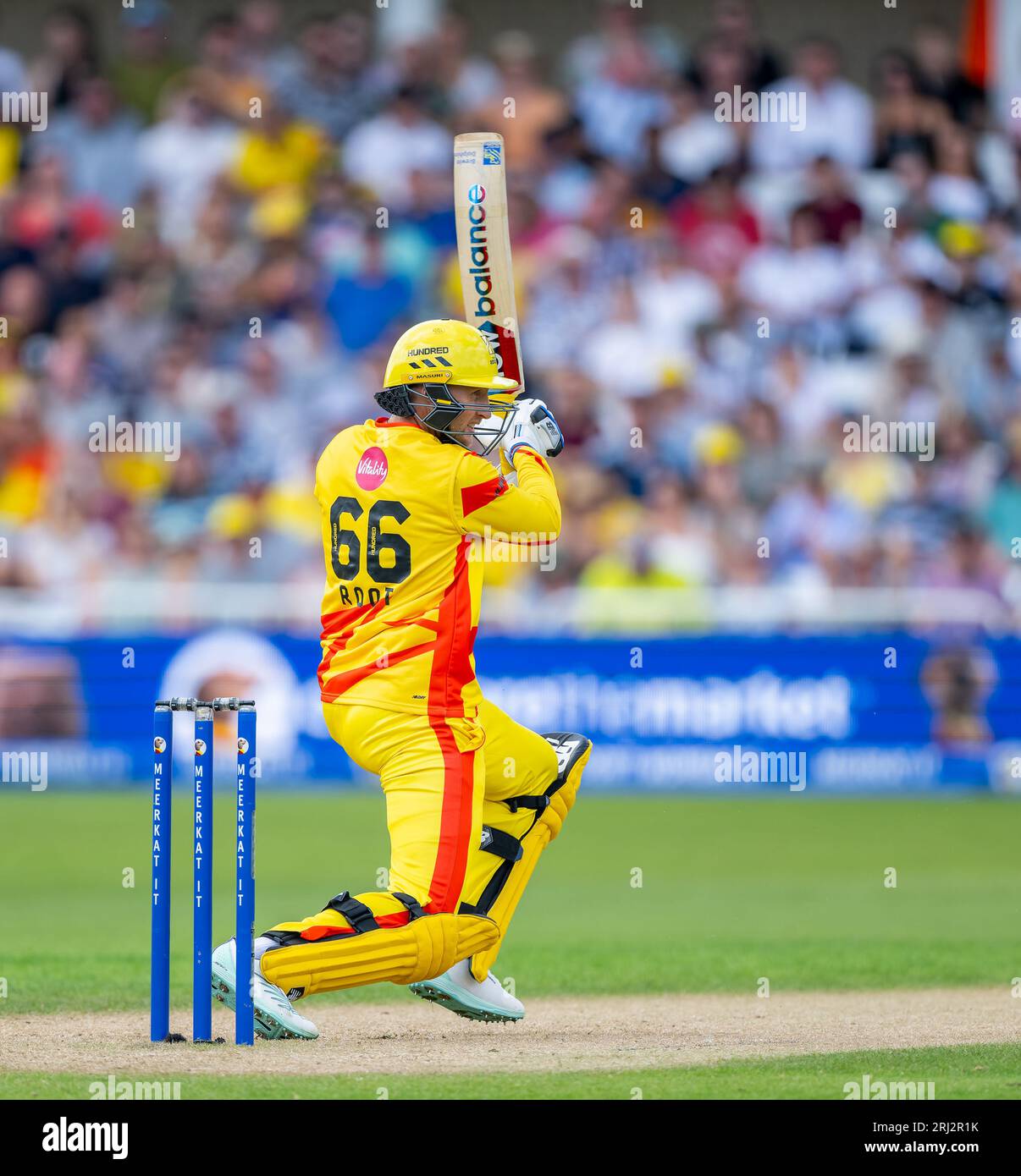 Joe Root batting for Trent Rockets in The Hundred against Birmingham ...