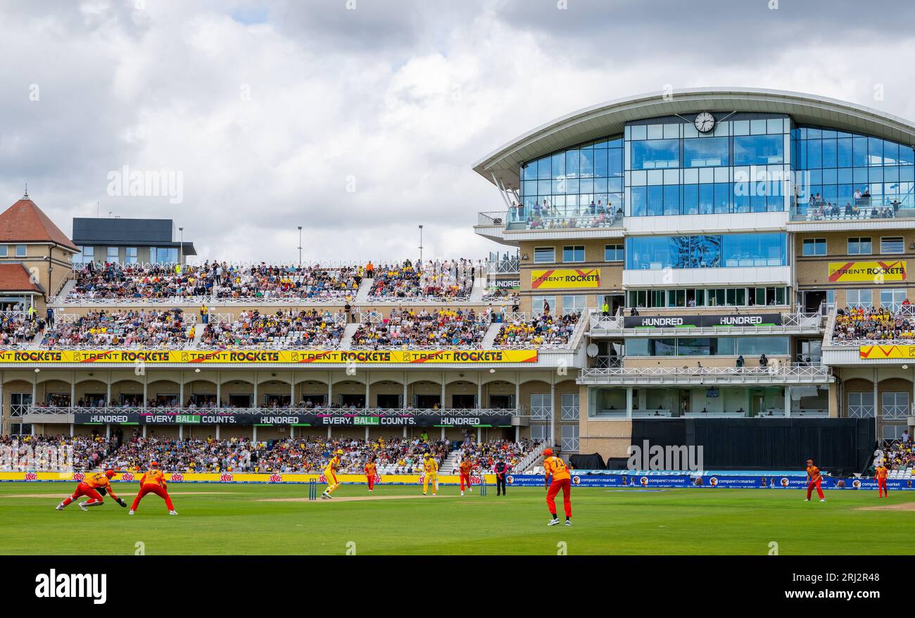 View of Trent Bridge, Nottingham during The Hundred mens match between ...