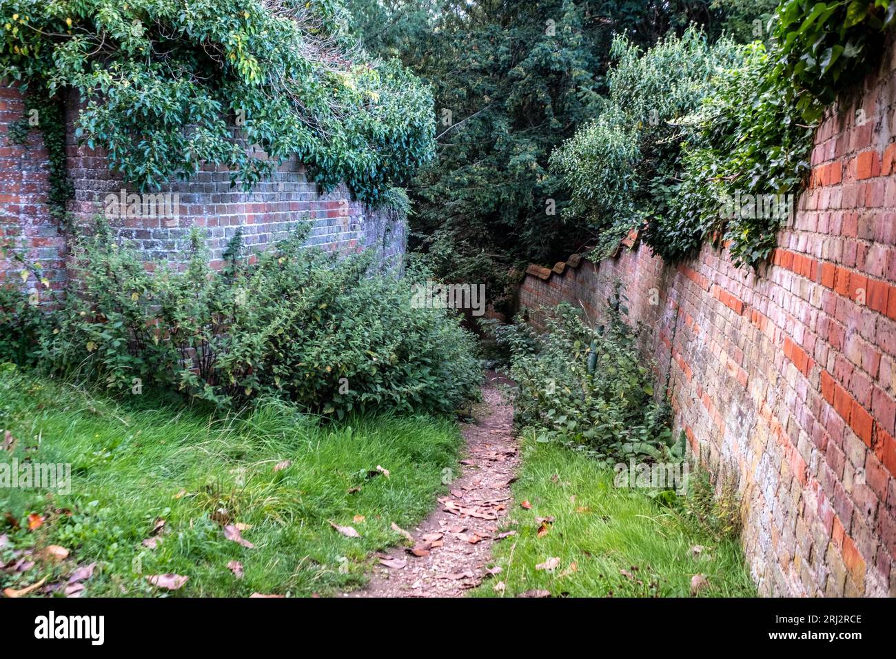 Walls around Wallingford Castle Ruins Stock Photo - Alamy