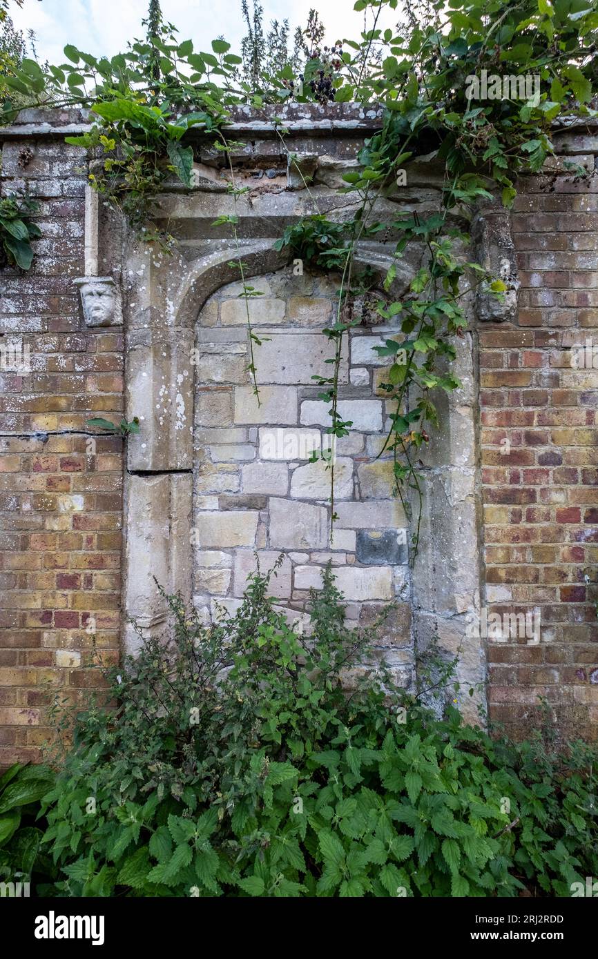 Bricked up wall along the castle walls hi-res stock photography and ...