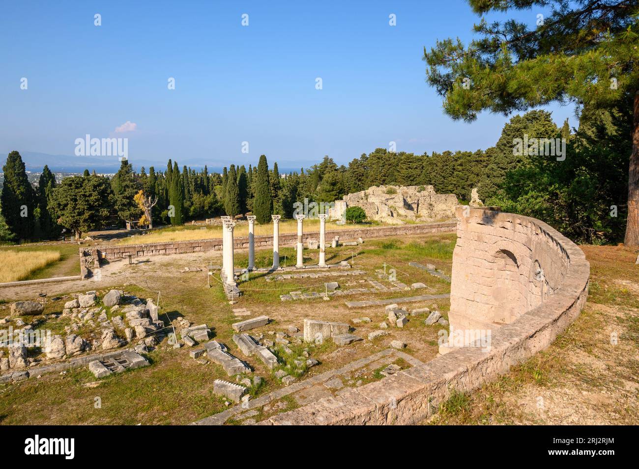 The archaeological site of the Asklepion on the island of Kos in Greece Stock Photo - Alamy
