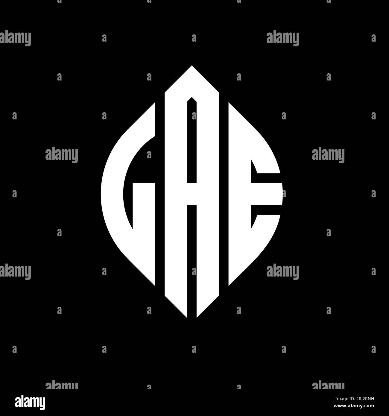 LAE circle letter logo design with circle and ellipse shape. LAE ...