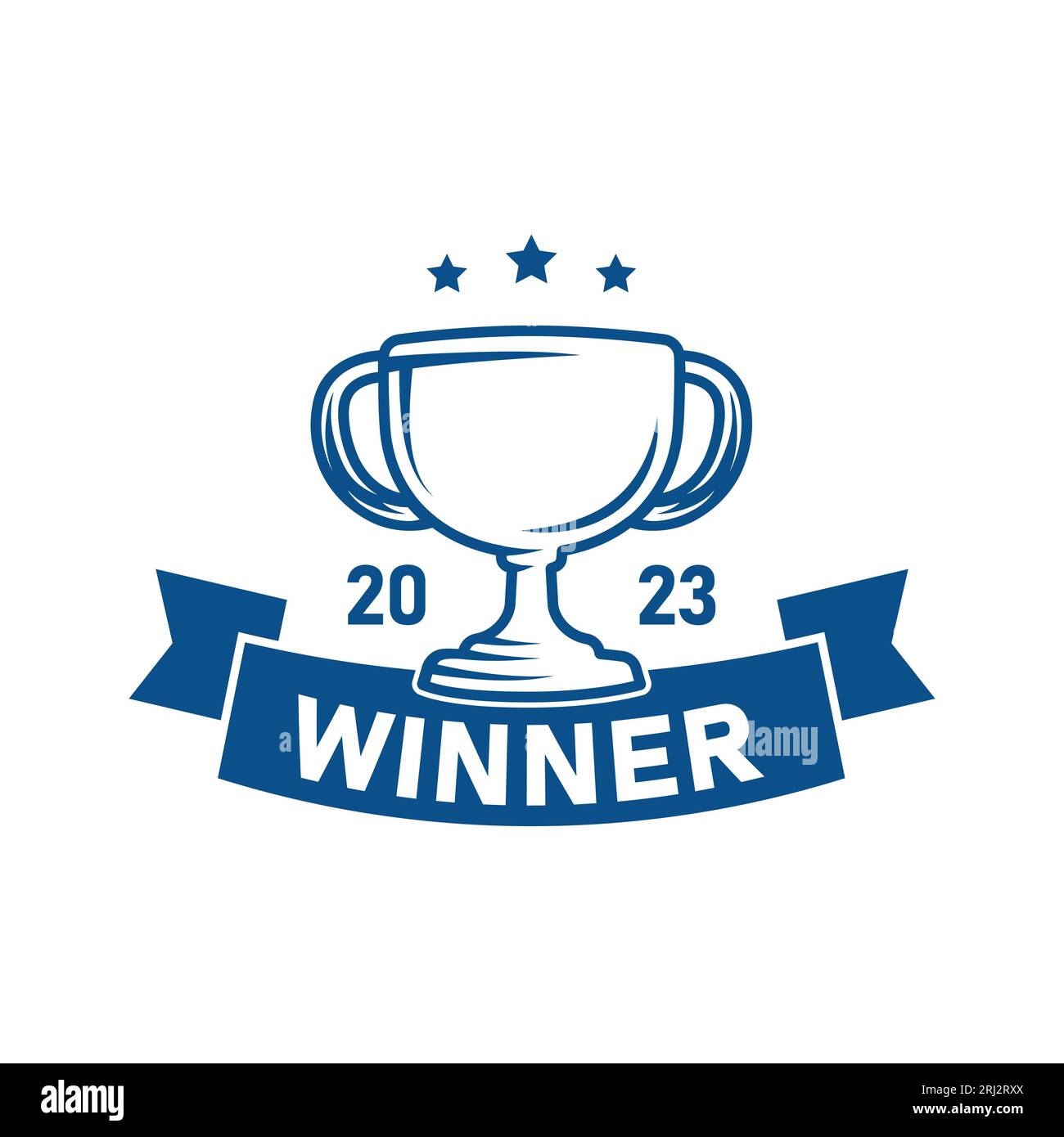 Trophy logo design template.Winner of the year. Champions trophy logo ...