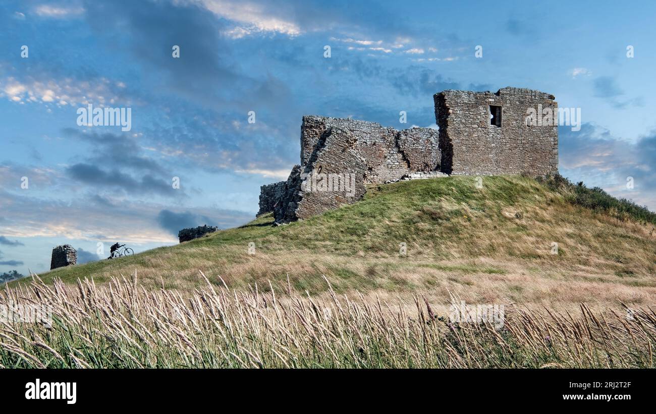 Historic Duffus Castle, Moray Stock Photo - Alamy