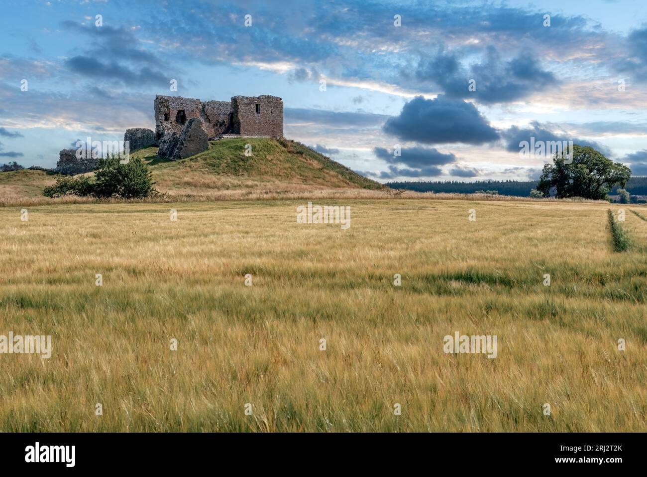 Historic Duffus Castle, Moray Stock Photo - Alamy