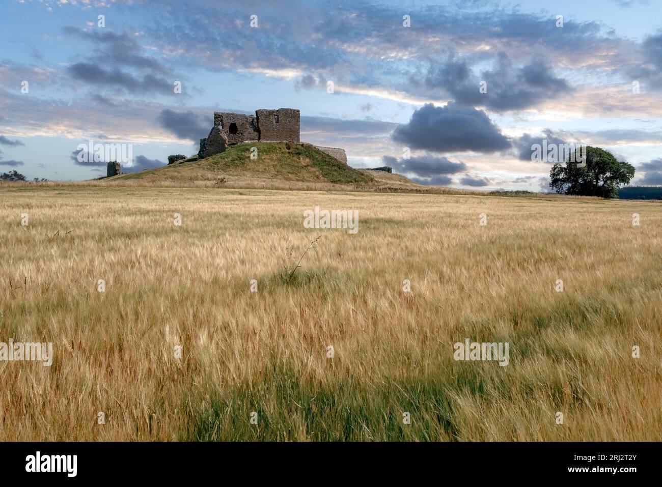Historic Duffus Castle, Moray Stock Photo - Alamy