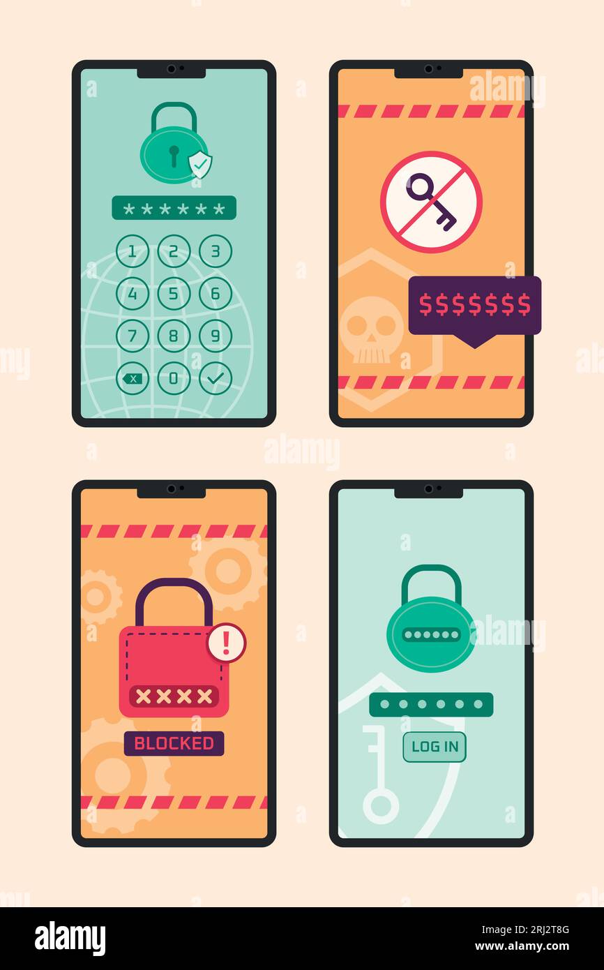 Login failure Stock Vector Images - Alamy