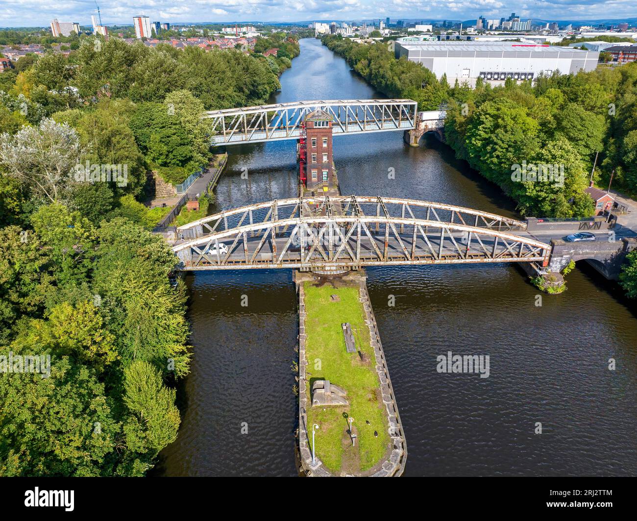 Swing bridge top view hi-res stock photography and images - Alamy