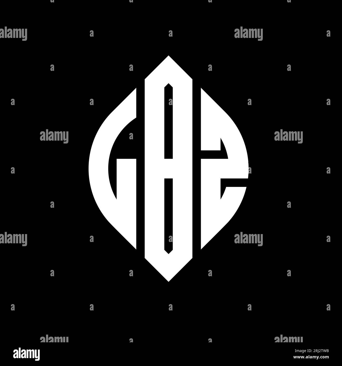 LBZ circle letter logo design with circle and ellipse shape. LBZ ...